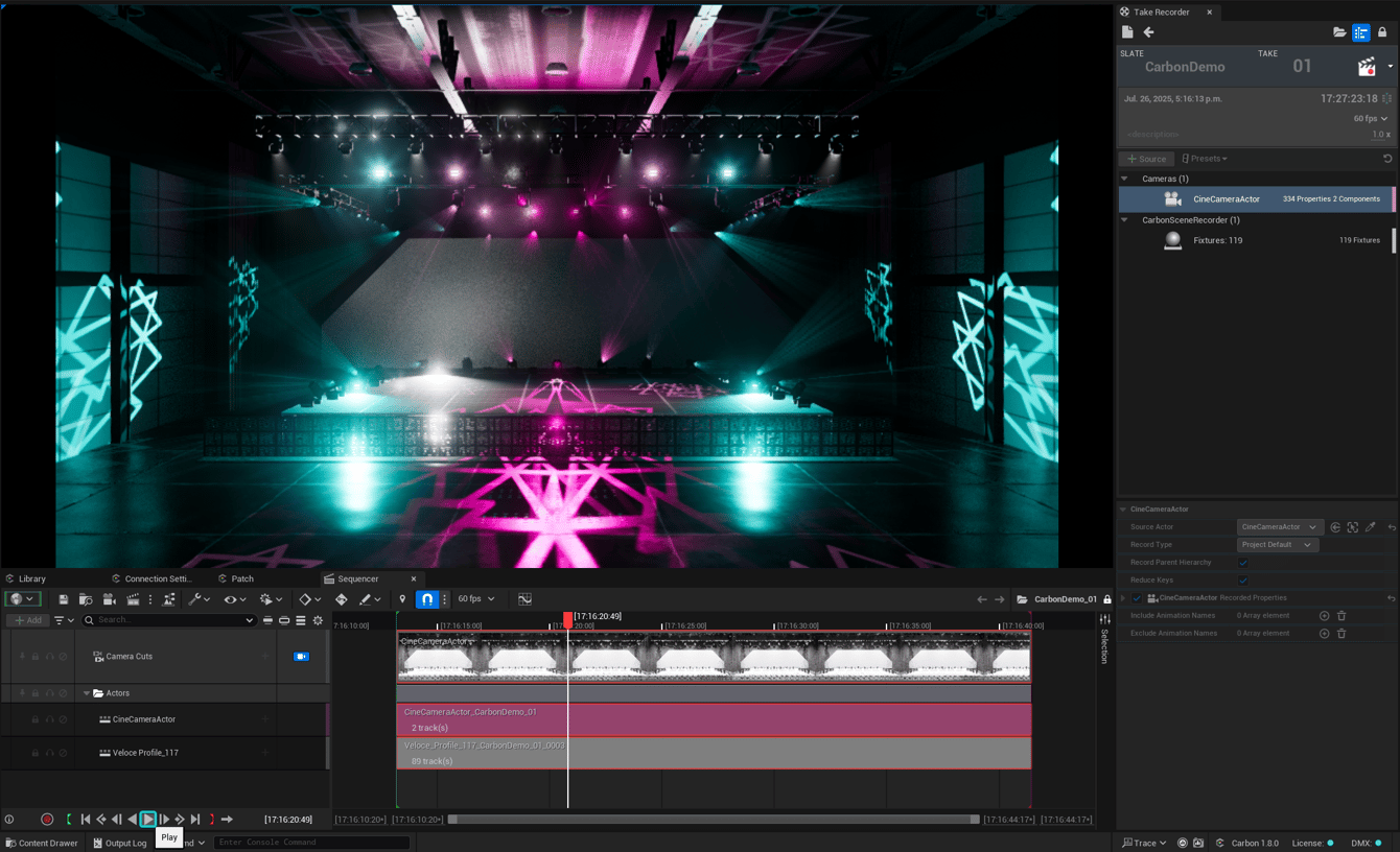 Recording a Sequence